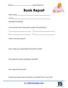 Book Reports Worksheets - 15 Worksheets.com