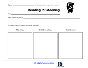 Reading for Meaning Worksheets - 15 Worksheets.com
