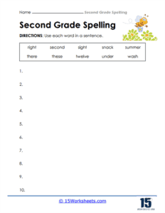 2nd Grade Spelling Words Worksheets Build Literacy Skills 15