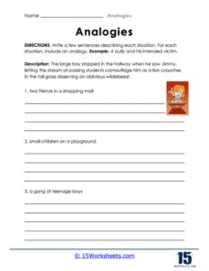 Analogies Worksheets - 15 Worksheets.com