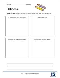 Idioms Worksheets | Using Figurative Expressions - 15 Worksheets.com