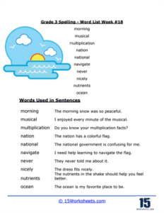 3rd Grade Spelling Words Worksheets - 15 Worksheets.com