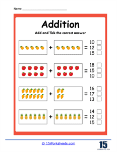 Adding Objects Worksheets - 15 Worksheets.com