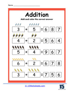Adding Objects Worksheets - 15 Worksheets.com