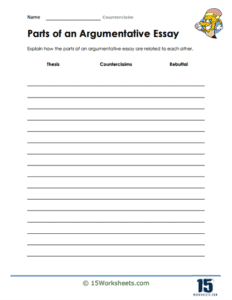 Counterclaims Worksheets - 15 Worksheets.com