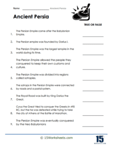 Ancient Persia Worksheets - 15 Worksheets.com