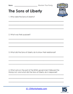 Boston Tea Party Worksheets - 15 Worksheets.com