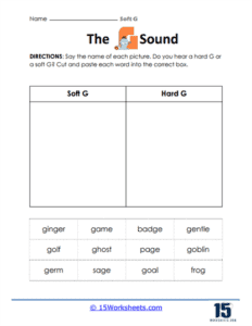 Soft G Worksheets | Phonemic Awareness - 15 Worksheets.com