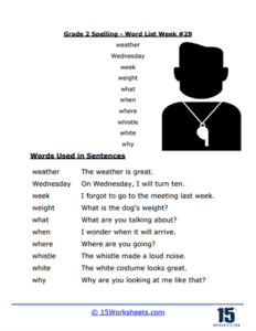 2nd Grade Spelling Words Worksheets | Build Literacy Skills - 15 ...
