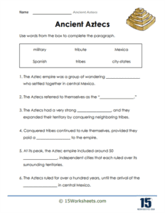 Ancient Aztecs Worksheets - 15 Worksheets.com