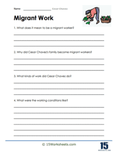 Cesar Chavez Worksheets - 15 Worksheets.com