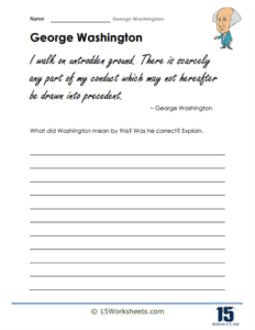 George Washington Worksheets - 15 Worksheets.com