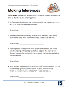 Inferences Worksheets - 15 Worksheets.com