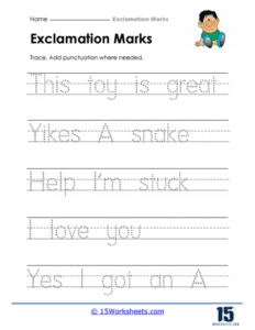 Exclamations Worksheets - 15 Worksheets.com