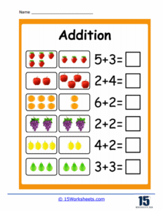 Adding Objects Worksheets - 15 Worksheets.com
