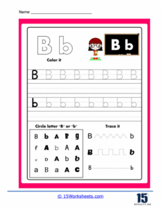 Letter B Worksheets - 15 Worksheets.com