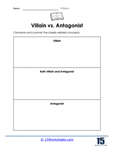 Villain Worksheets - 15 Worksheets.com