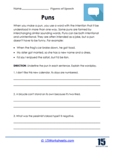 Figures of Speech Worksheets - 15 Worksheets.com