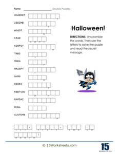 Double Puzzles Worksheets - 15 Worksheets.com