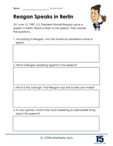 Berlin Wall Worksheets - 15 Worksheets.com