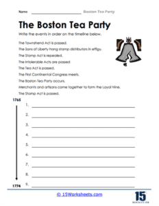 Boston Tea Party Worksheets - 15 Worksheets.com