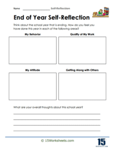 Self Reflection Worksheets | Personal Skills - 15 Worksheets.com