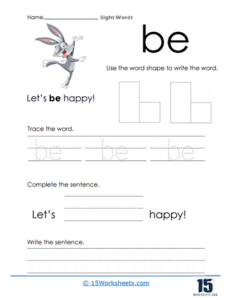 Kindergarten Sight Word Worksheets | High-Frequency Words - 15 ...