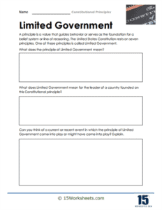 Constitutional Principles Worksheets - 15 Worksheets.com