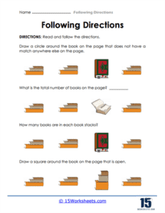 Following Directions Worksheets | Attention To Detail - 15 Worksheets.com