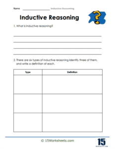 Inductive Reasoning Worksheets - 15 Worksheets.com