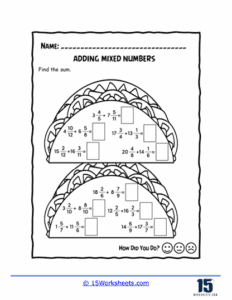 Adding Mixed Numbers Worksheets - 15 Worksheets.com