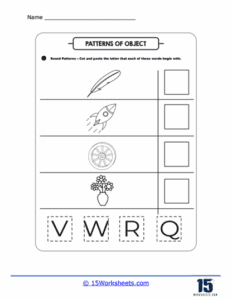 Patterns of Objects Worksheets | Sort & Sequence - 15 Worksheets.com