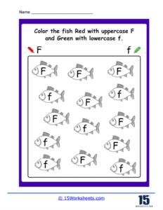 Letter F Worksheets | Alphabet Learning - 15 Worksheets.com