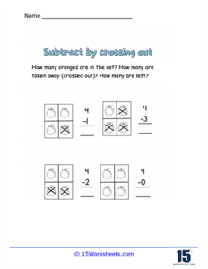 Subtract By Crossing Out Worksheets - 15 Worksheets.com