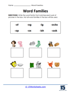 Word Families Worksheets - 15 Worksheets.com