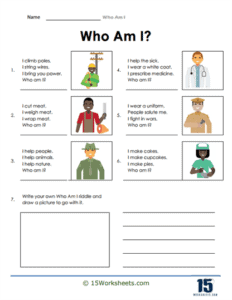 Who Am I? Worksheets | Critical Thinking - 15 Worksheets.com
