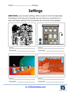 Story Settings Worksheets | Reading Collection - 15 Worksheets.com