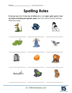 Spelling Rules Worksheets - 15 Worksheets.com