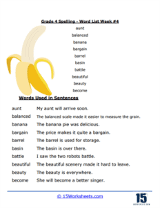 4th Grade Spelling Words Worksheets | Build Confidence - 15 Worksheets.com