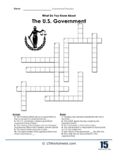 Crossword Puzzles Worksheets - 15 Worksheets.com