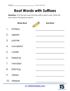 Root Words Worksheets | Vocabulary Collection - 15 Worksheets.com