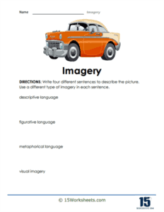Imagery Worksheets | Figurative Language - 15 Worksheets.com