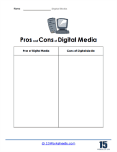 Digital Media Worksheets - 15 Worksheets.com