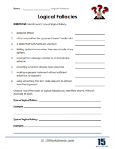 Logical Fallacies Worksheets | Figurative Language - 15 Worksheets.com