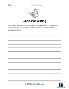 Cohesive Writing Worksheets - 15 Worksheets.com