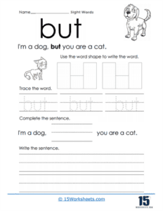 Kindergarten Sight Word Worksheets | High-Frequency Words - 15 ...