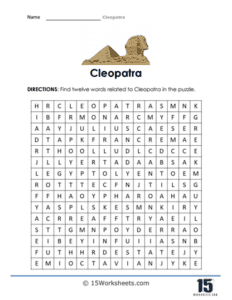 Cleopatra Worksheets - 15 Worksheets.com