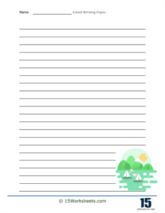 Lined Writing Paper Worksheets - 15 Worksheets.com