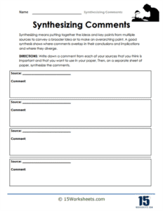 Making Comments Worksheets - 15 Worksheets.com