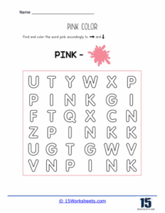 Pink Worksheets - 15 Worksheets.com